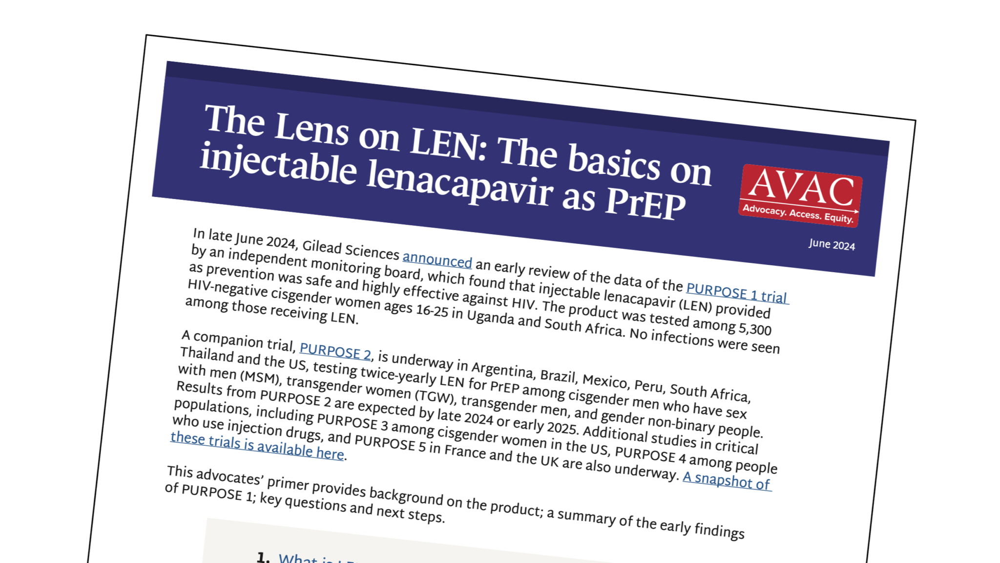 Advocates’ Primer on Lenacapavir for PrEP - AVAC