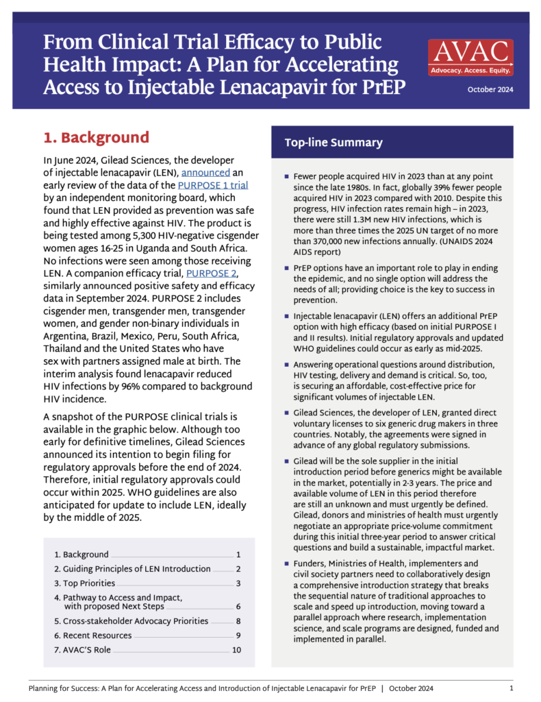 From Clinical Trial Efficacy to Public Health Impact: A Plan for ...